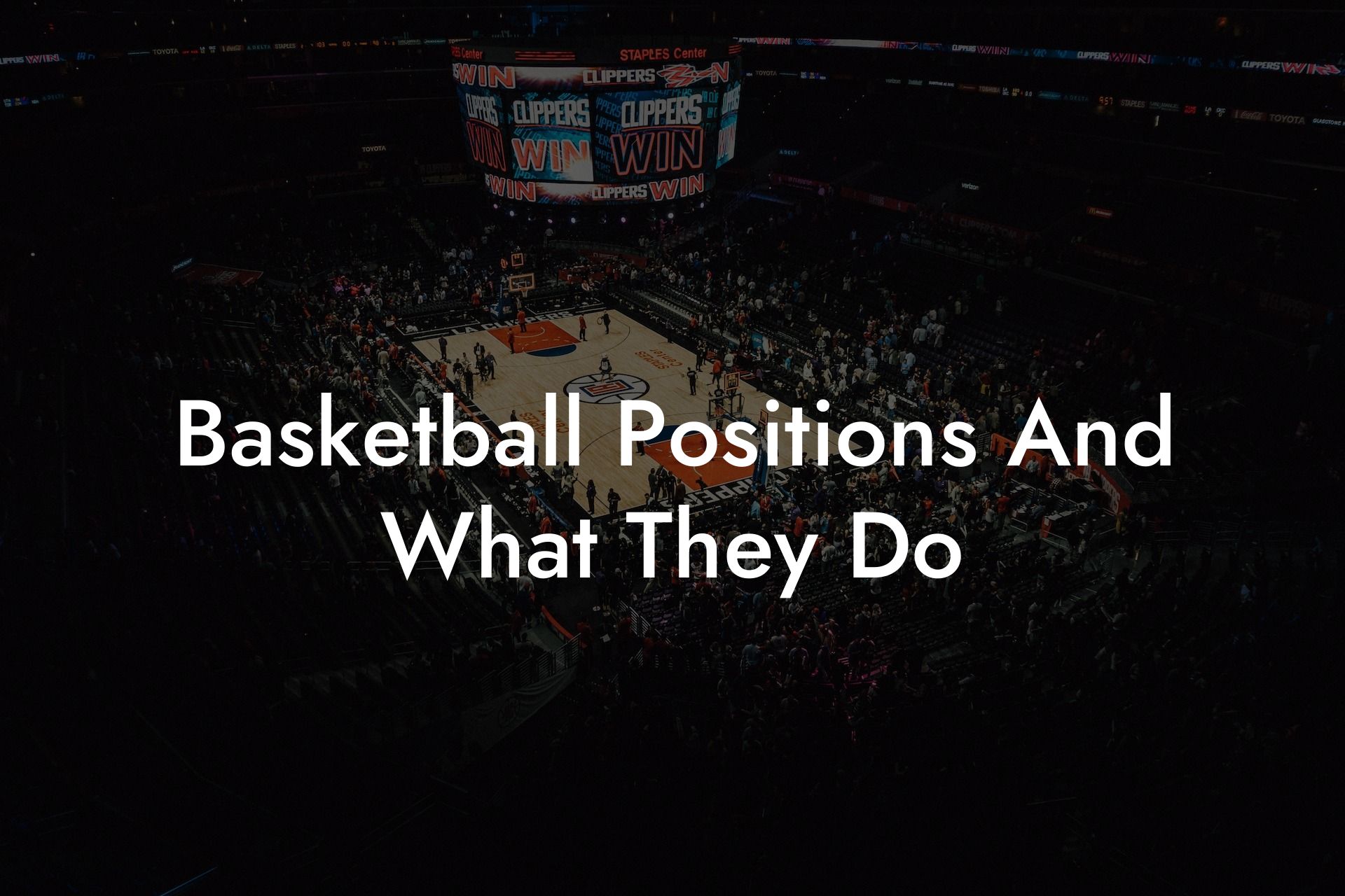 Traditional Basketball Positions – JRYE