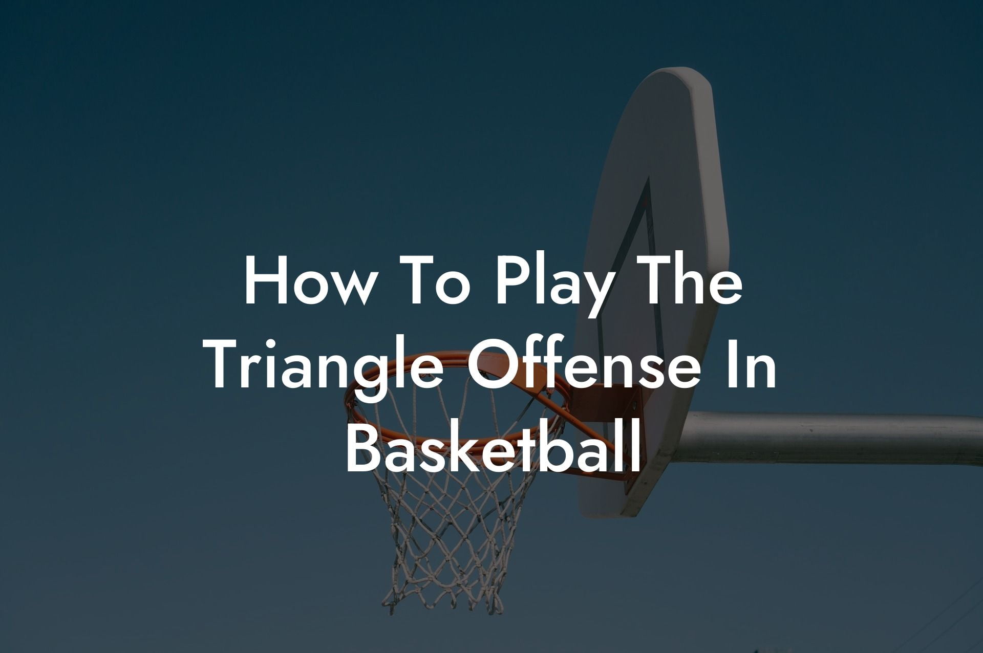 How To Play The Triangle Offense In Basketball - Coach Alex ...